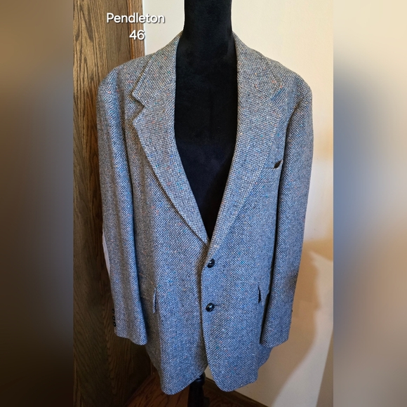 Pendleton | Suits & Blazers | Vintage 7s80s Pendleton Muticolored Wool Tweed Blazer | Poshmark